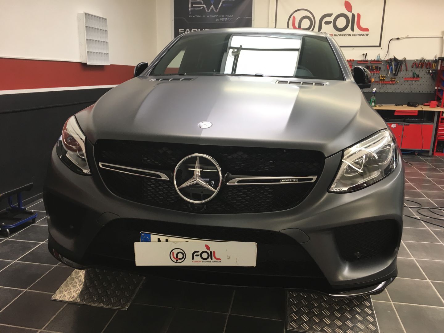 Mercedes Benz GLE 43 AMG Dark Grey Matt - LP-Foil.de